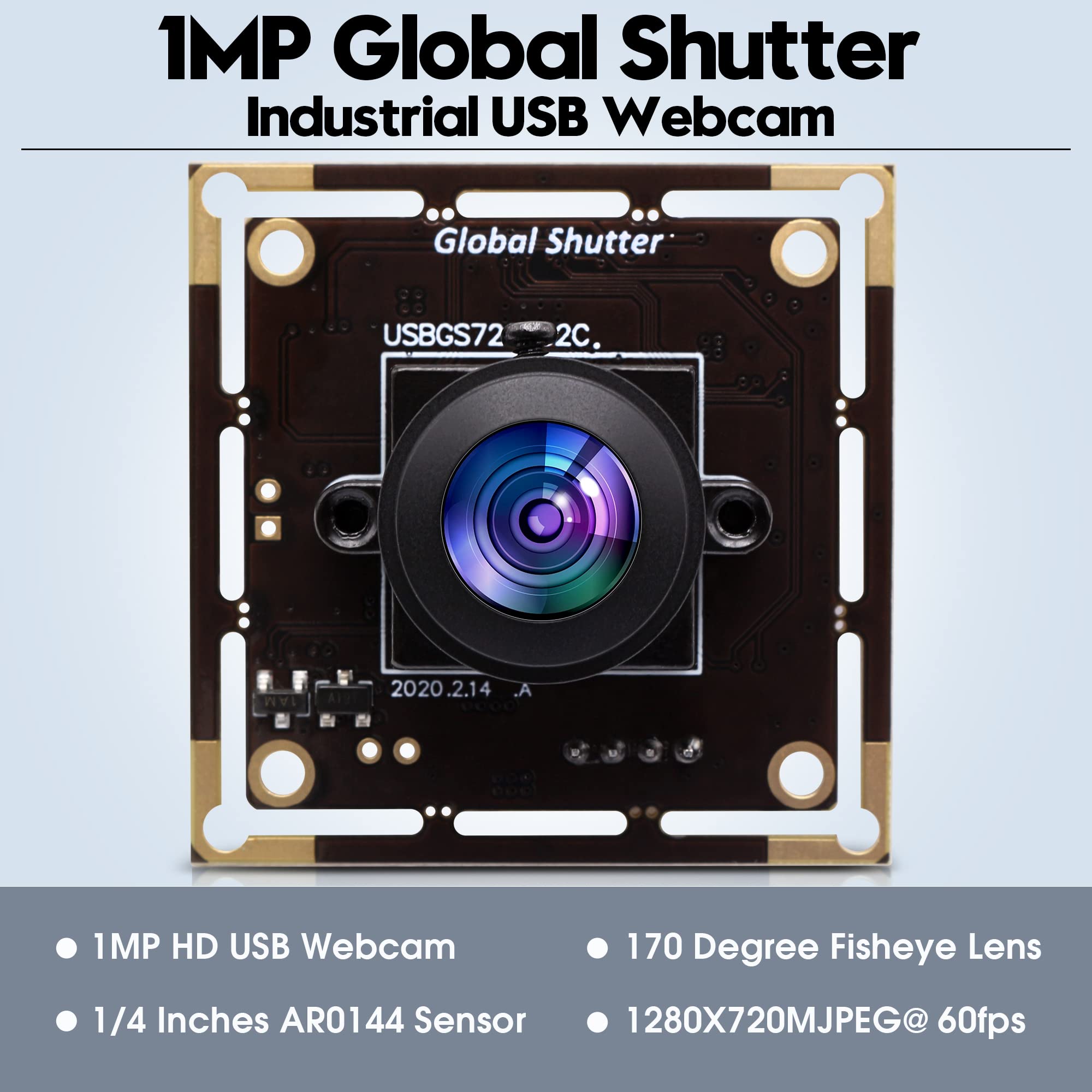 Mua MMlove USB Camera Module 720P 60fps Global Shutter 170 Degree Wide ...