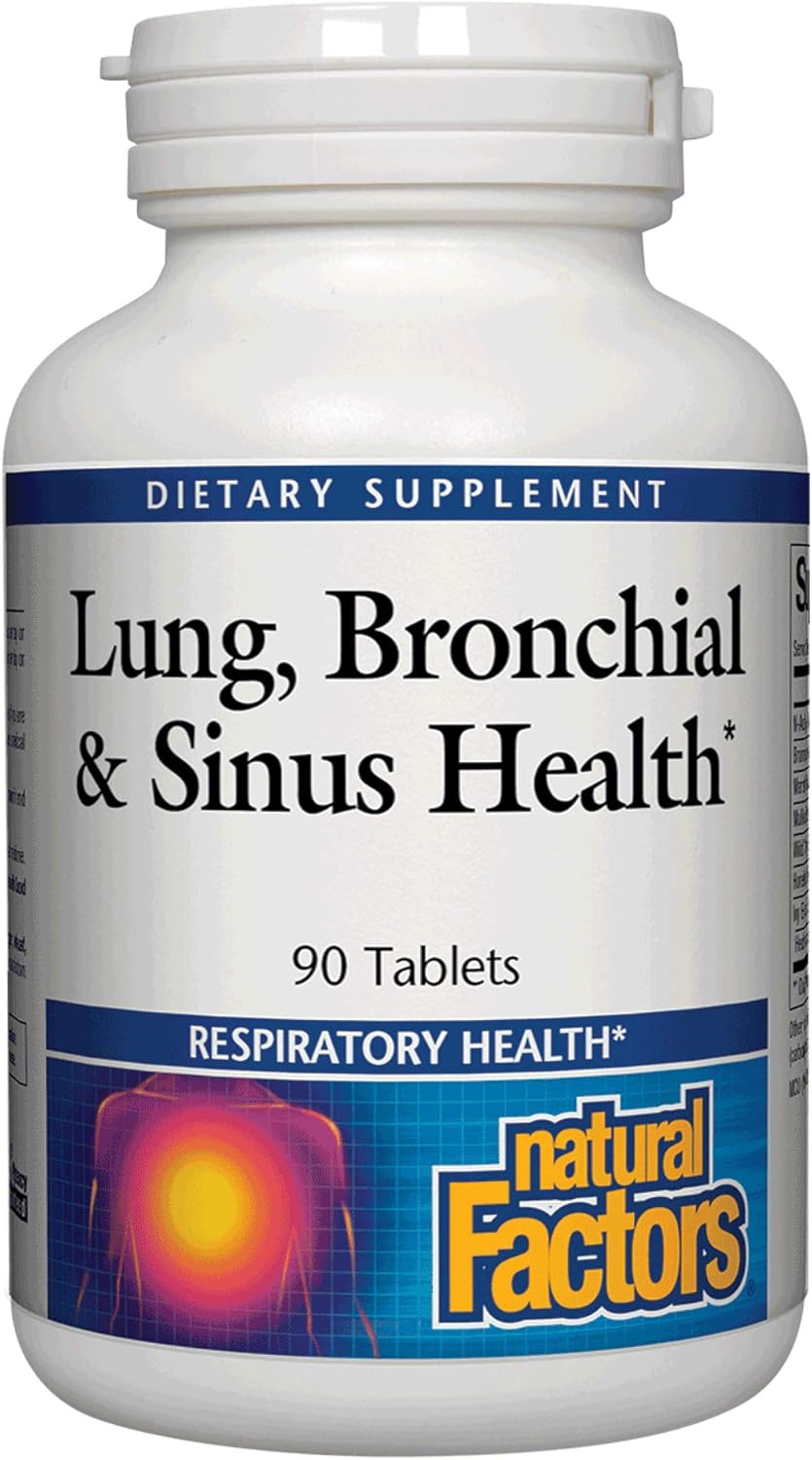 Natural Factor Lung Bronchial Sinus Health 90 tablets: Amazon.ca ...