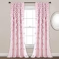 Amazon.com: Lush Decor Riley Window Curtain (Single Panel), 84" L x 54 ...