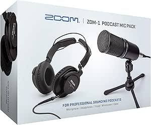 Amazon.com: Zoom ZDM-1 Podcast Mic Pack, Podcast Dynamic Microphone ...