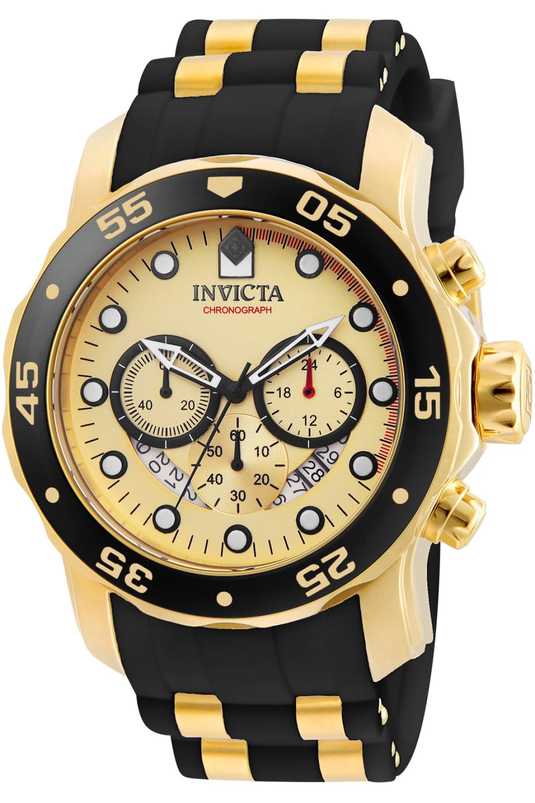 Invicta Men's 17566 Pro Diver Analog Display Swiss Quartz Black Watch ...