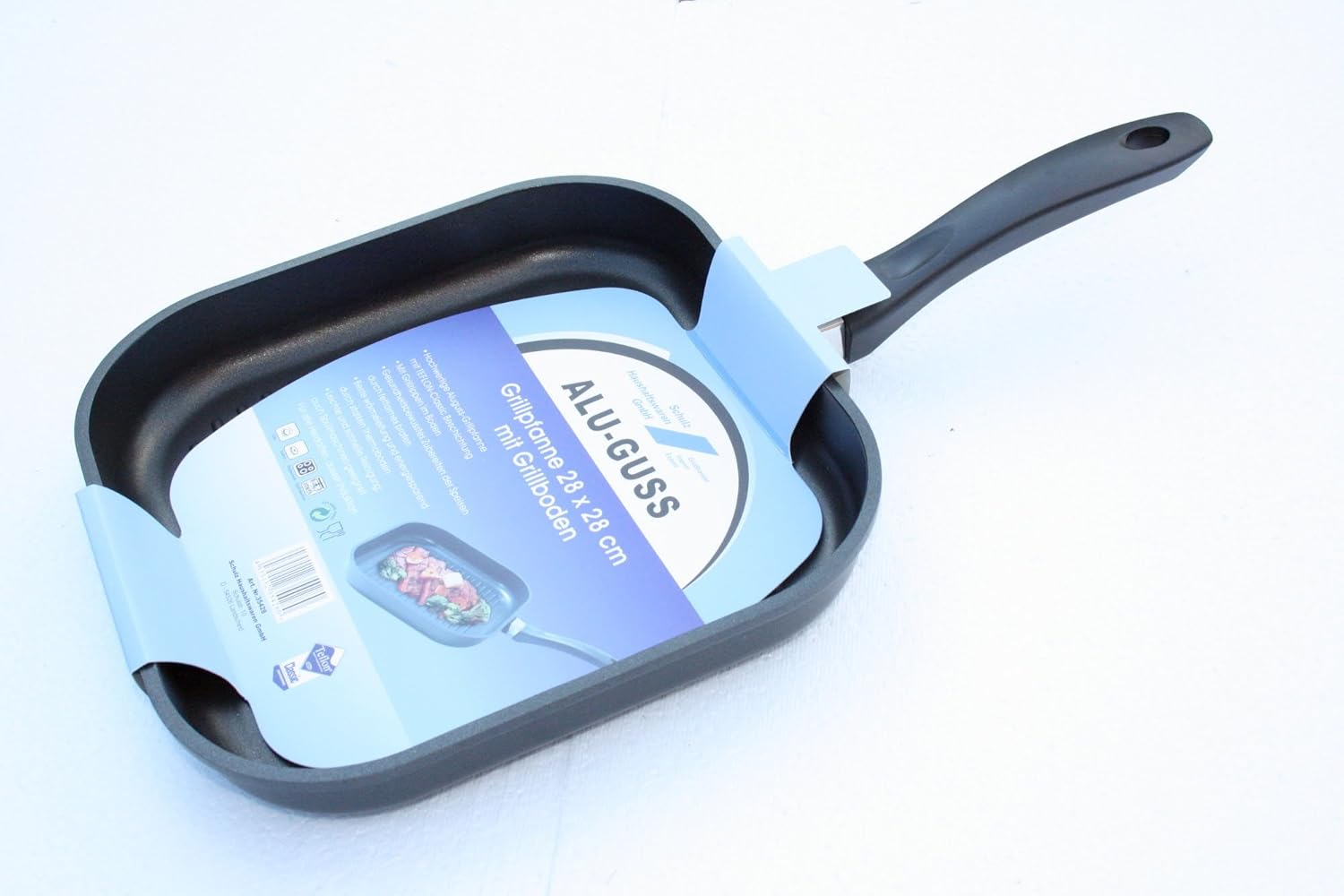 28 x 28 cm Aluminum Grill Pan Teflon-Classic-Coating, lightweight ...