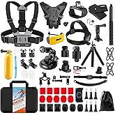 Amazon.com: NEEWER 50 in 1 Action Camera Accessory Kit Compatible with ...