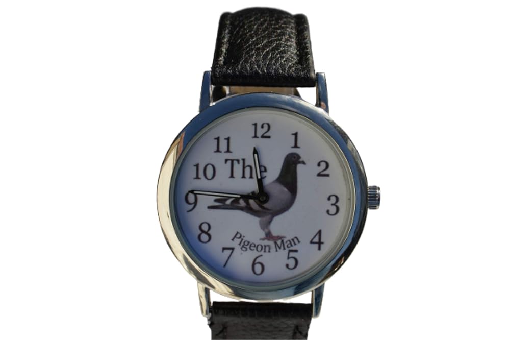 PIGEON MAN RACING HOMING PIGEON WATCH GIFT SUPERB DETAIL WITH BLACK ...