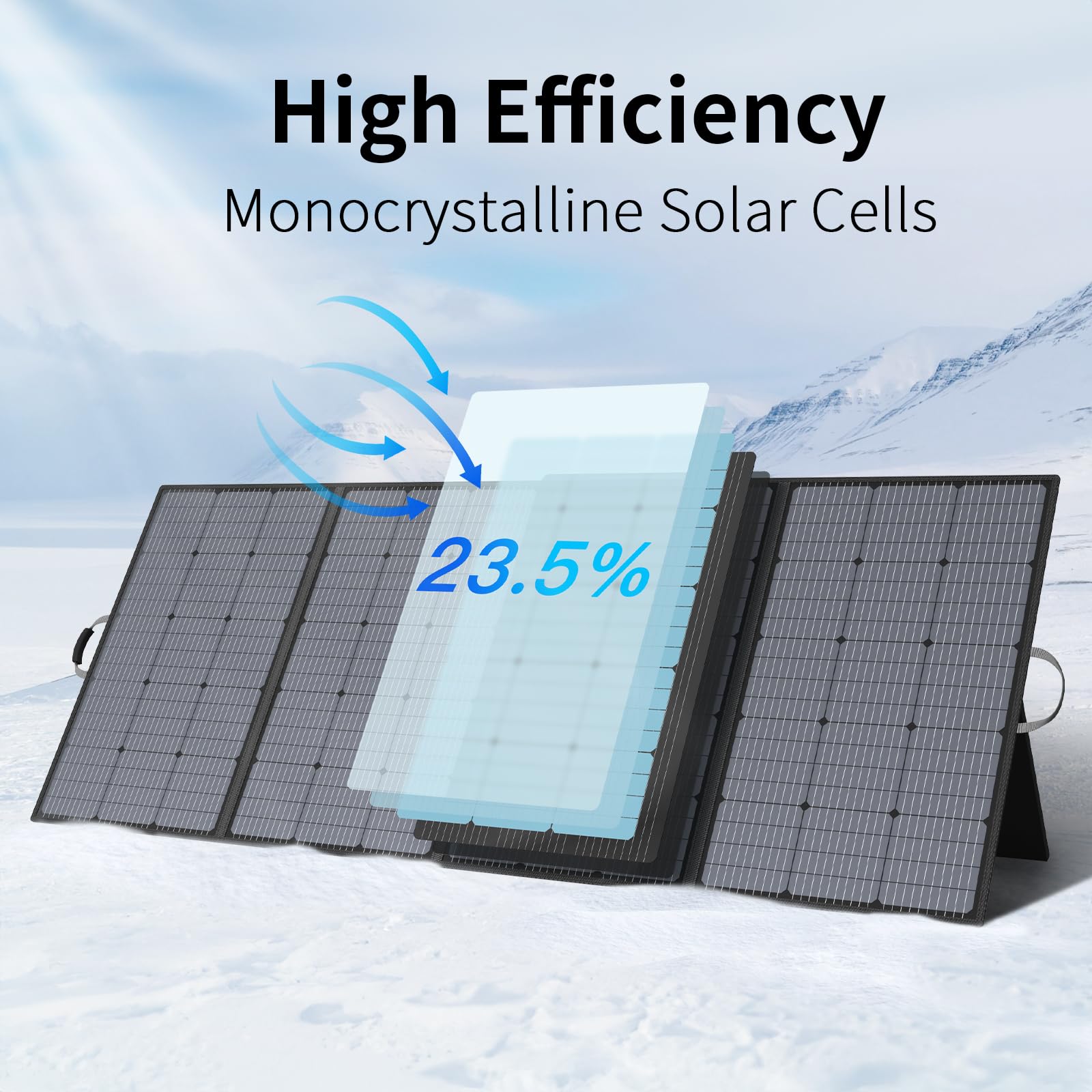 Mua 400W Portable Solar Panel, Lightweight Foldable Solar Panels ...
