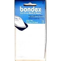 Amazon.com: BONDEX WHITE FABRIC IRON ON MENDING TAPE-6 1/2" x 14 ...
