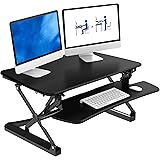 Amazon.com : FlexiSpot 27" Wide Platform Height Adjustable Standing ...