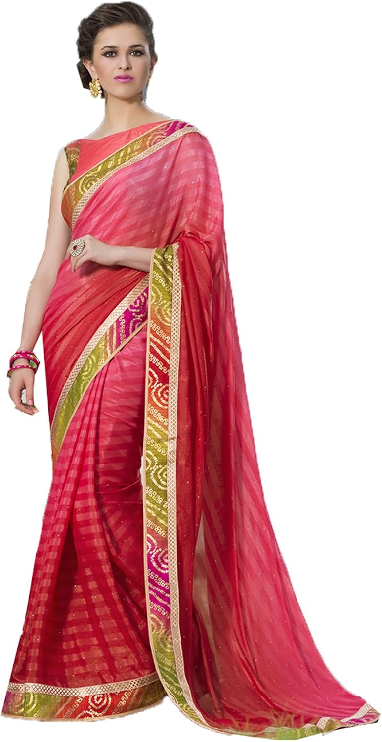 Amazon.com: Fashions Trendz Indian Women Designer Party wear gajri ...