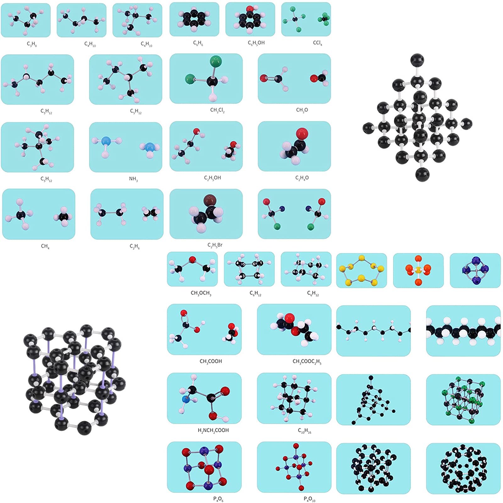 Mua Molecular Model Kit,974 Pcs Molecular and Atomic Model Kit for ...
