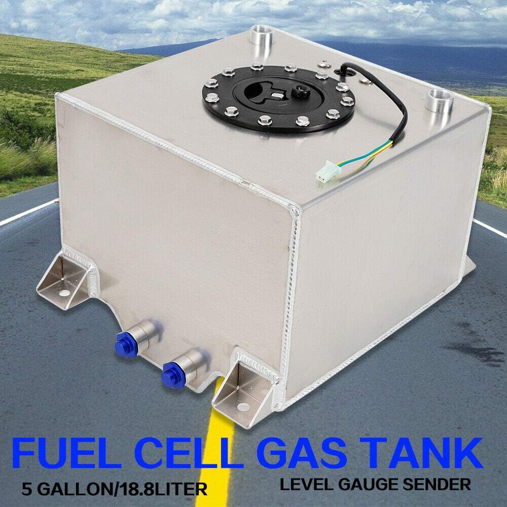 OUKANING Kraftstofftank 20L Aluminium Renntank Tank Kraftstofftank Fuel ...