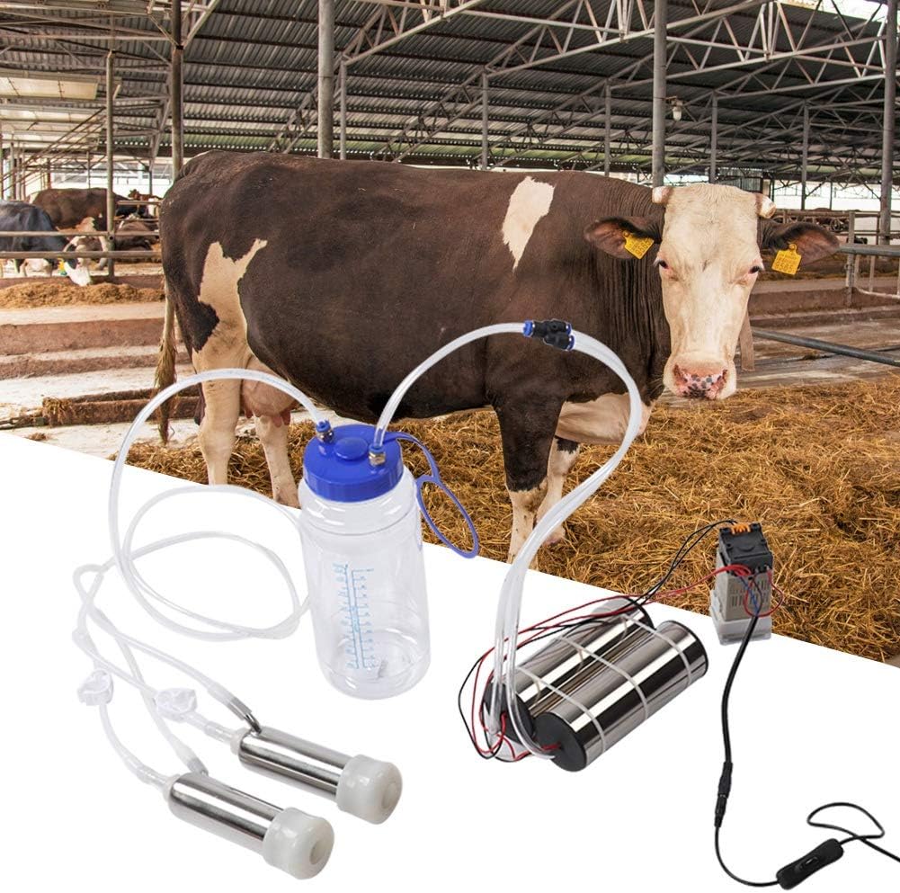 Electric Milking Machine 2L Portable Cattle Cow Milking Machine Impulse ...