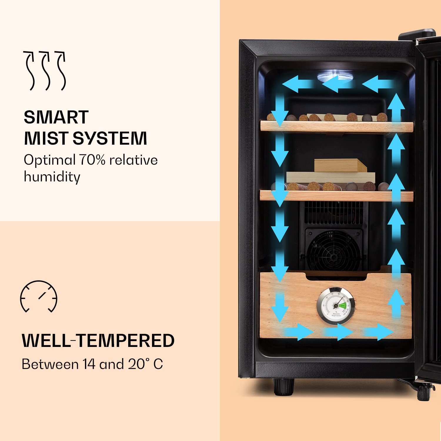 Mua KLARSTEIN El Presidente Cigar Humidor - thermoelectric humidor ...