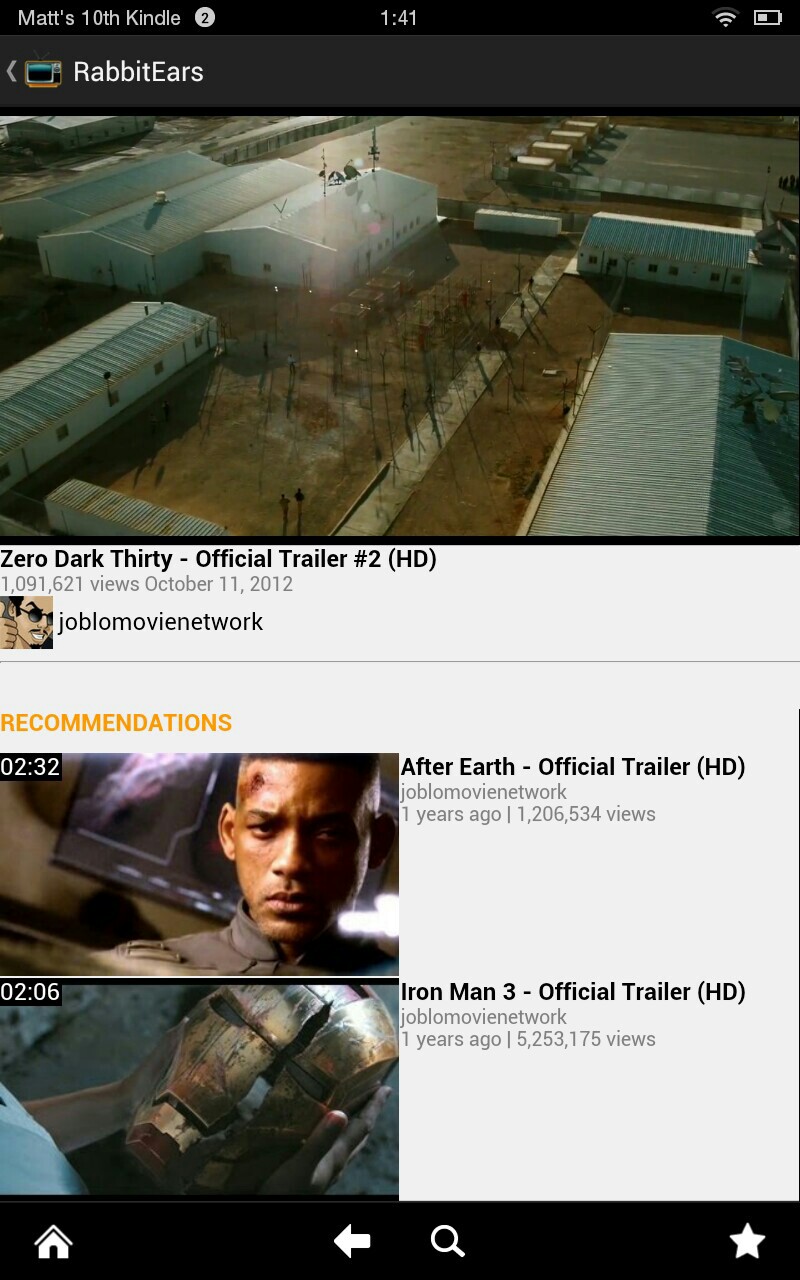 RabbitEars for YouTube (Kindle Tablet Edition):Amazon.com:Appstore for ...