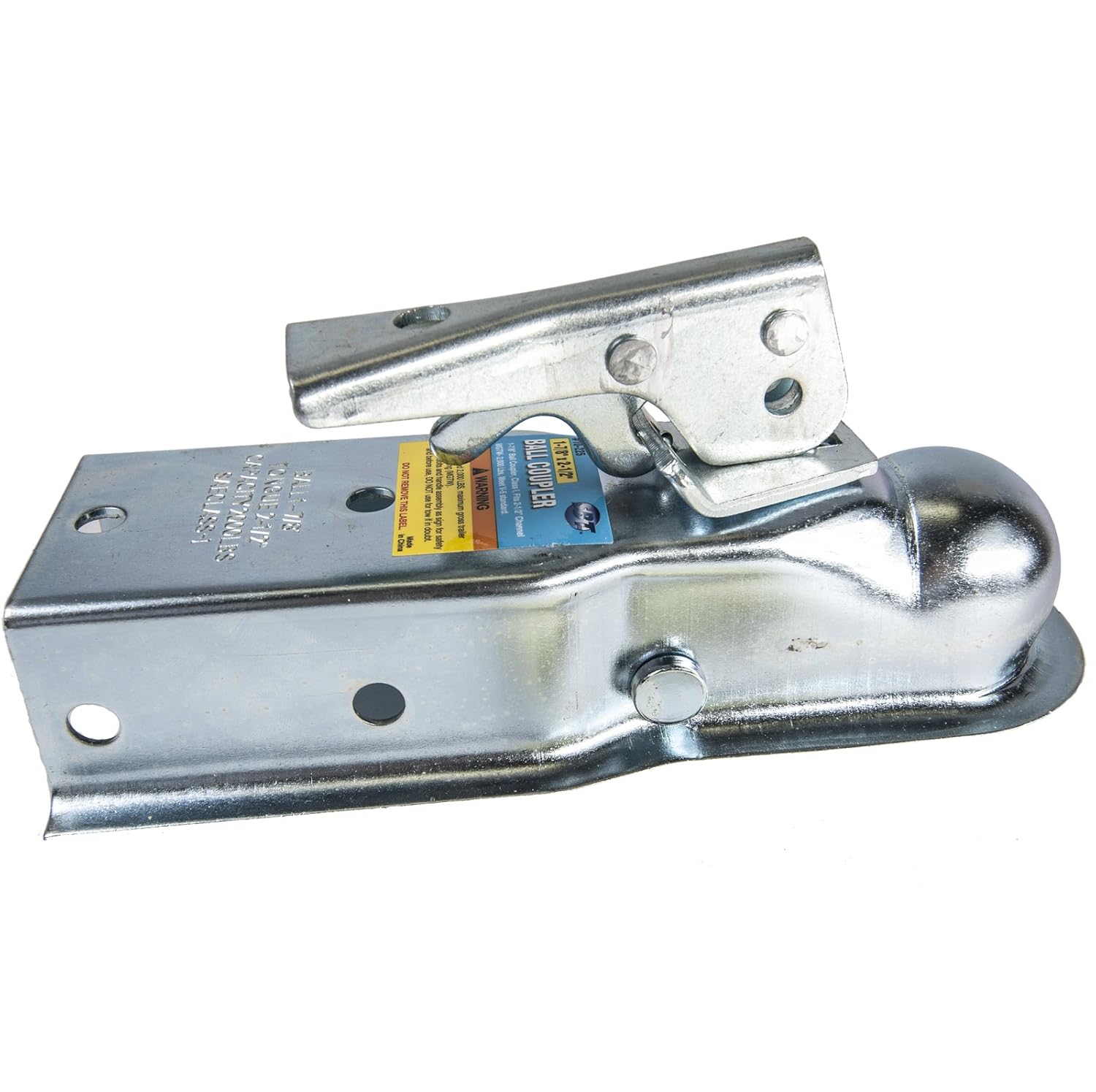 Amazon.com: Trailer Coupler 1-7/8" Ball x 2-1/2" Channel, 2000 lb ...