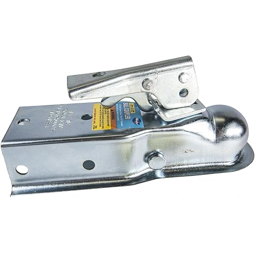 Amazon.com: Trailer Coupler 1-7/8" Ball x 2-1/2" Channel, 2000 lb ...