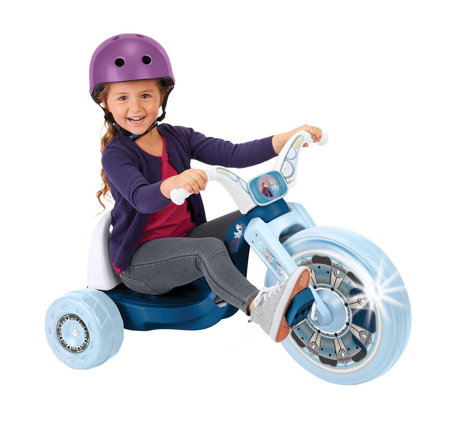 Frozen 2 Fly Wheels 15" Cruiser Ride-On with 3 Position Adjustable Seat ...