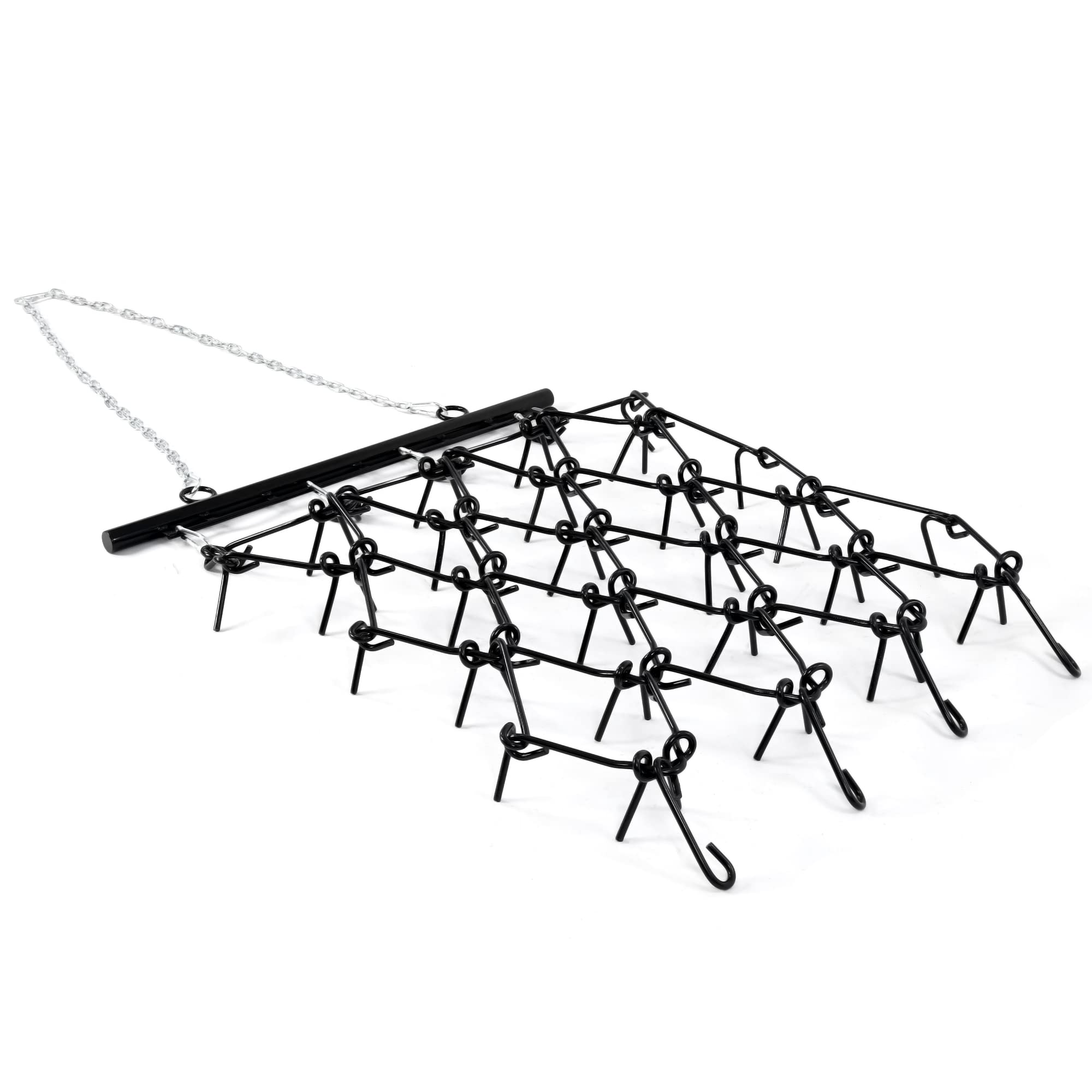 YITAMOTOR 4'x 4' Heavy Duty Drag Harrow, 3/8in Tines, Black for sale ...