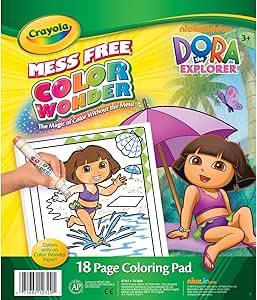 Amazon.com: Crayola Color Wonder Dora The Explorer Coloring Pad: Toys ...