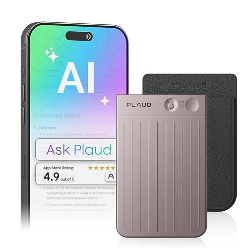 Plaud Note AI Voice Recorder, Voice Recorder w/Case, App Control ...