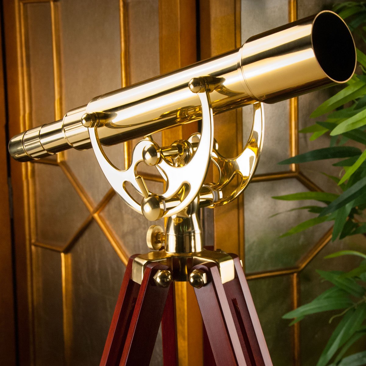 BARSKA Anchormaster 15-45x50 Spyscope w/ Mahogany Floor Tripod ...