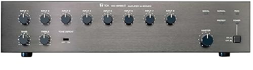 TOA Electronics M-900MK2 8-channel Mixer Preamplifier; Bass/Treble Tone Controls; Remote Master ...