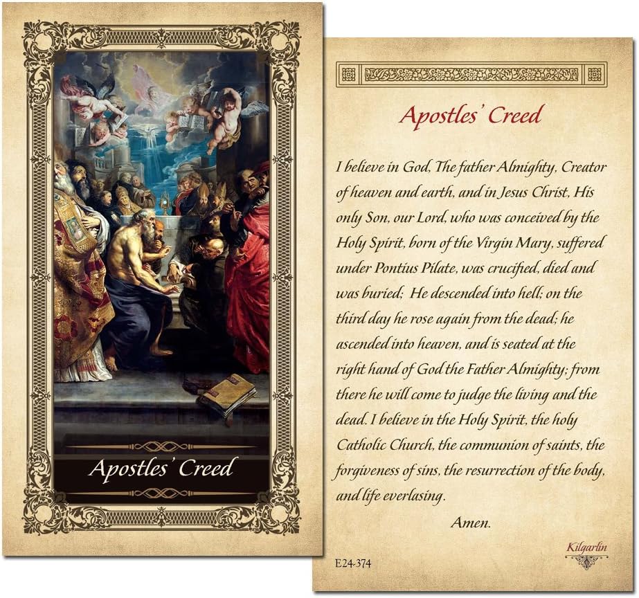 Apostles' Creed Prayer Card - Single Card: Amazon.co.uk: Office Products