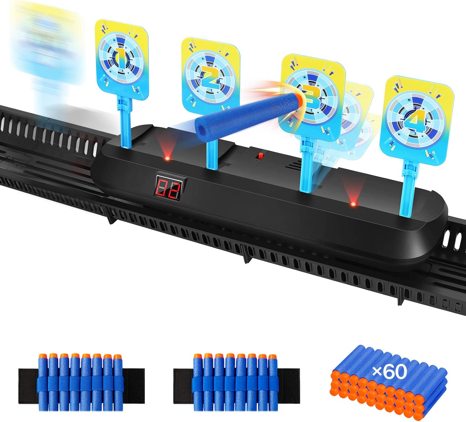 Amazon.com: CUKU Electronic Shooting Target for Nerf Guns Toys, Scoring ...
