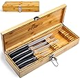 Amazon.com: Bamboo Kitchen Knife Holder Lock Box - Knife Drawer ...