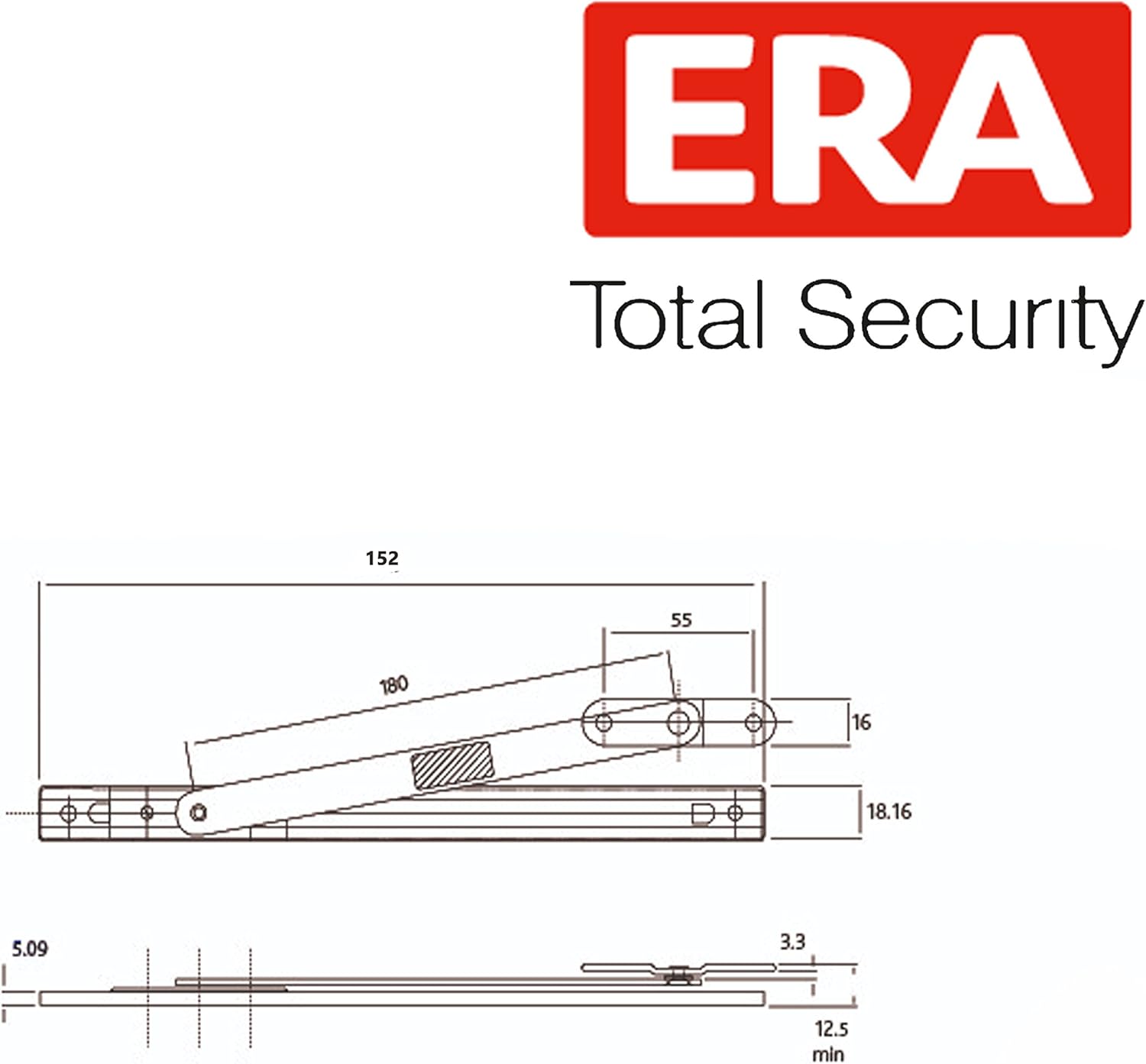 ERA 6″ Stainless Steel Window Casement Restrictor Stays | for Side and ...