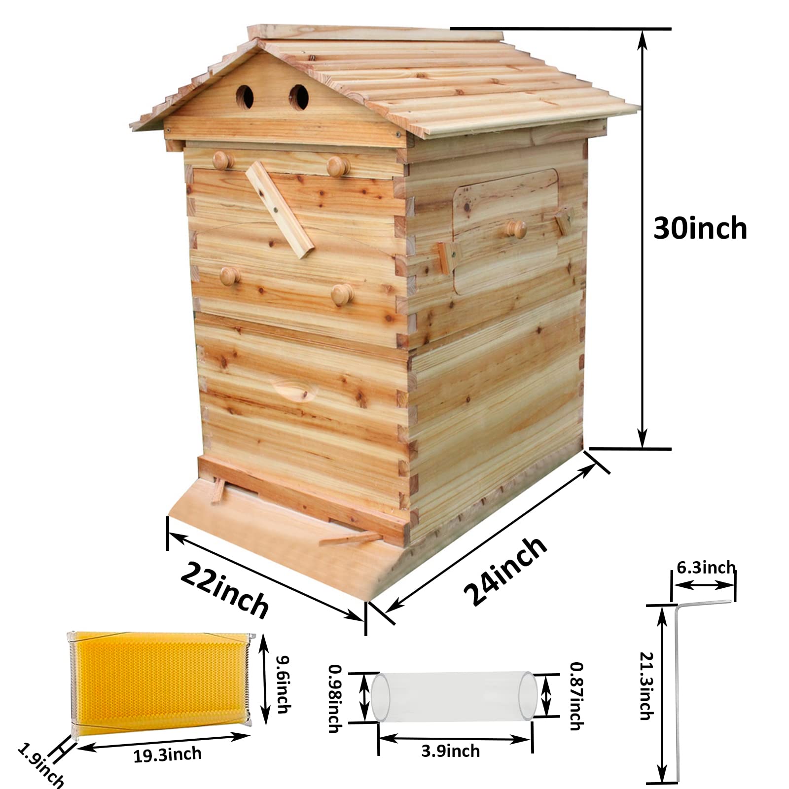 Mua Flows Hives Beehive with 7 Frame Bee Box Auto Wooden Honey Bee ...