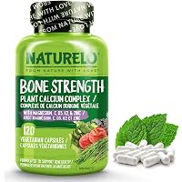 NATURELO Bone Strength - Plant-Based Calcium, Magnesium, Potassium ...