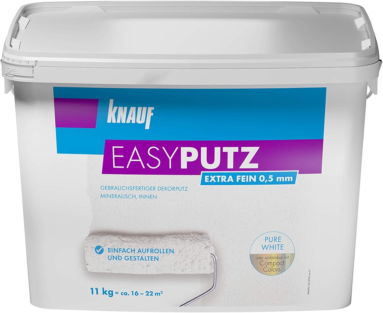 Knauf 696537 Extra Fein 11 kg 0,5 mm EASYPUTZ, Körnung, schneeweißer ...