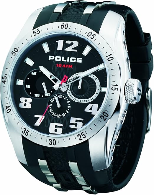 Police Gents Watch Topgear Multifunction P12087JS-02: Amazon.co.uk: Watches