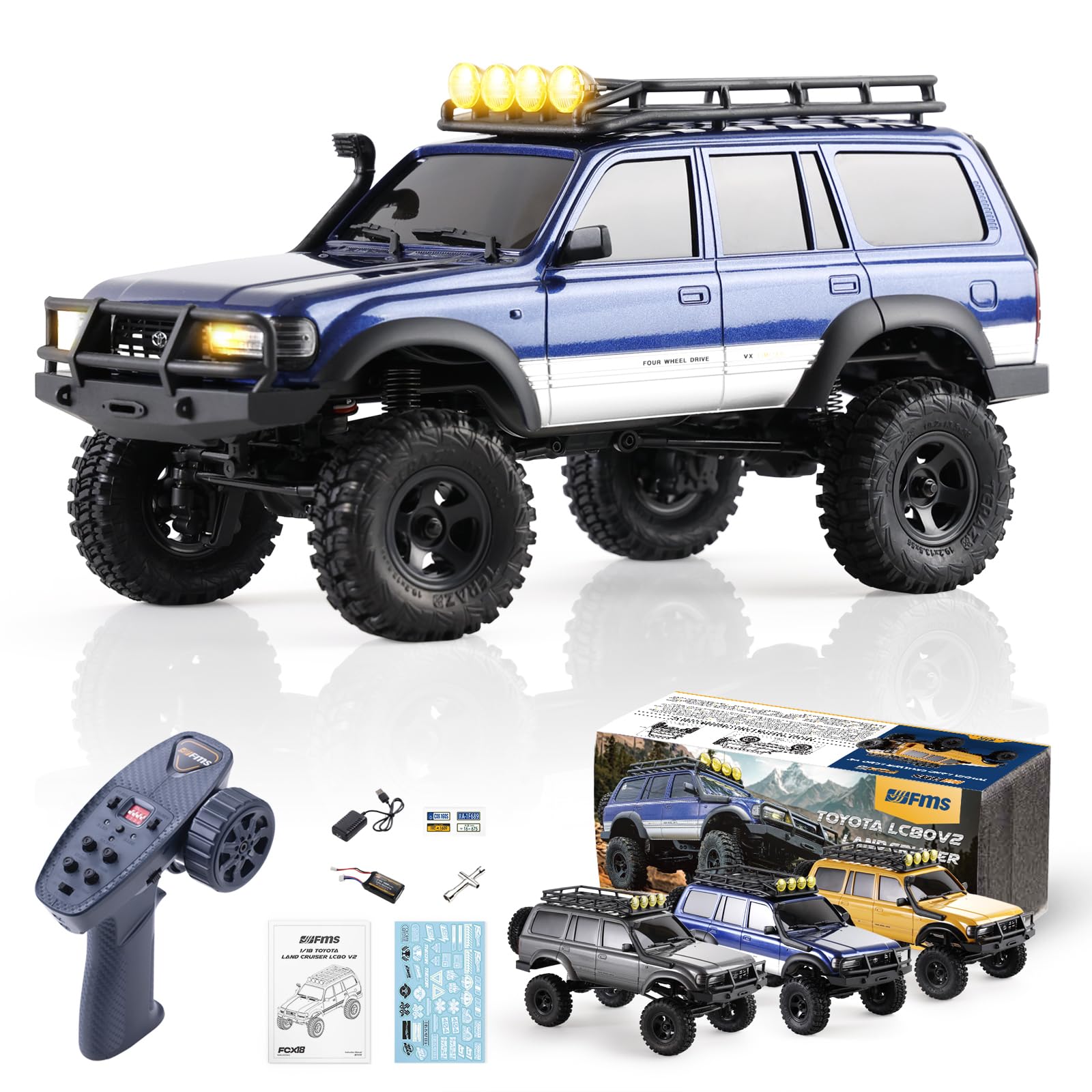 Mua BEEZRC FMS RC Crawler 1/18 FCX18 Land Cruiser LC80 RTR Toyota ...
