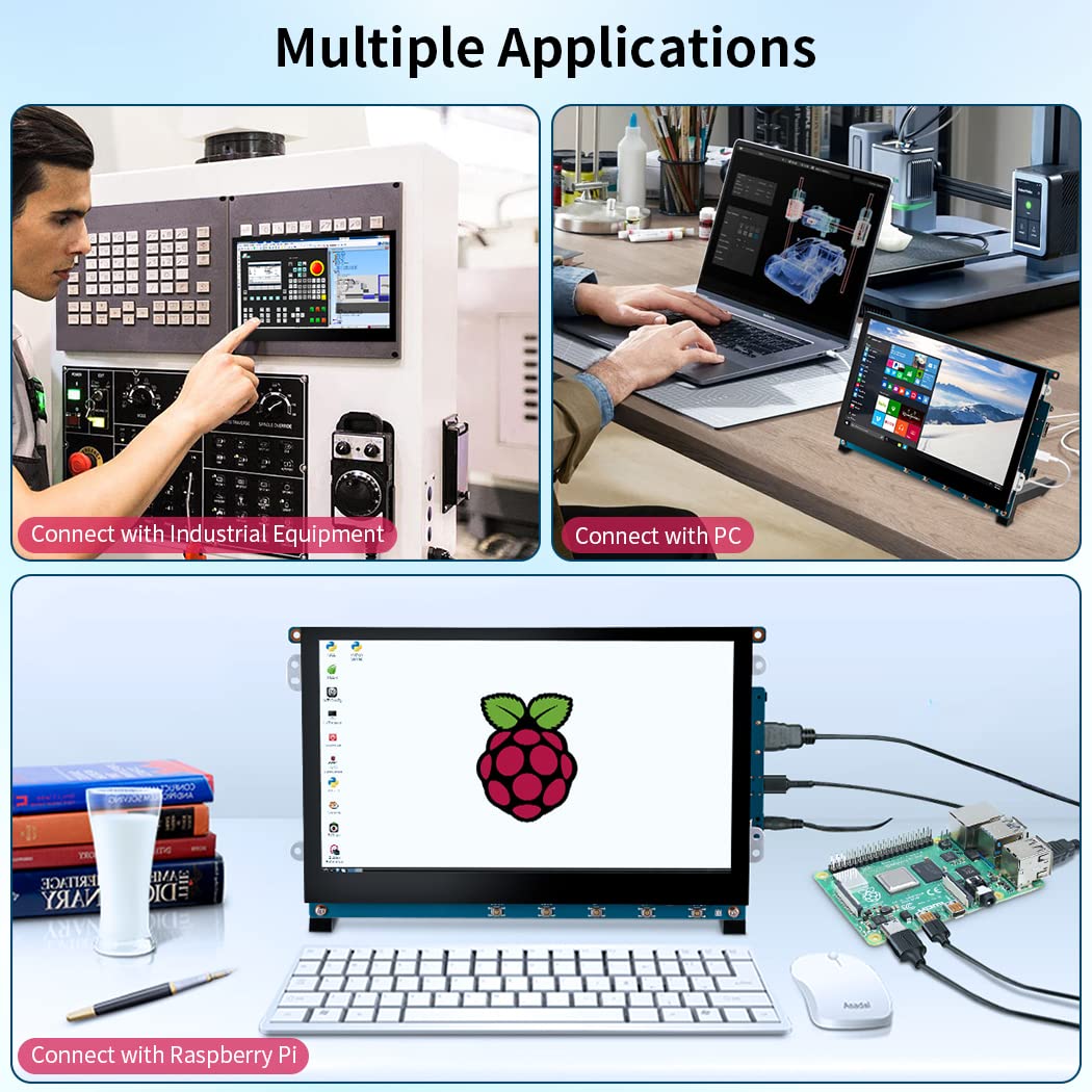 Mua 9 Inch Touch Screen Display for Raspberry Pi,1280 x 720/ Anti-Glare ...