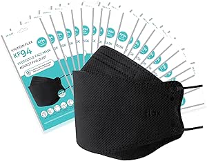 Amazon.com: [40Packs] KF94 - Face Protective Mask for Adult (Black ...