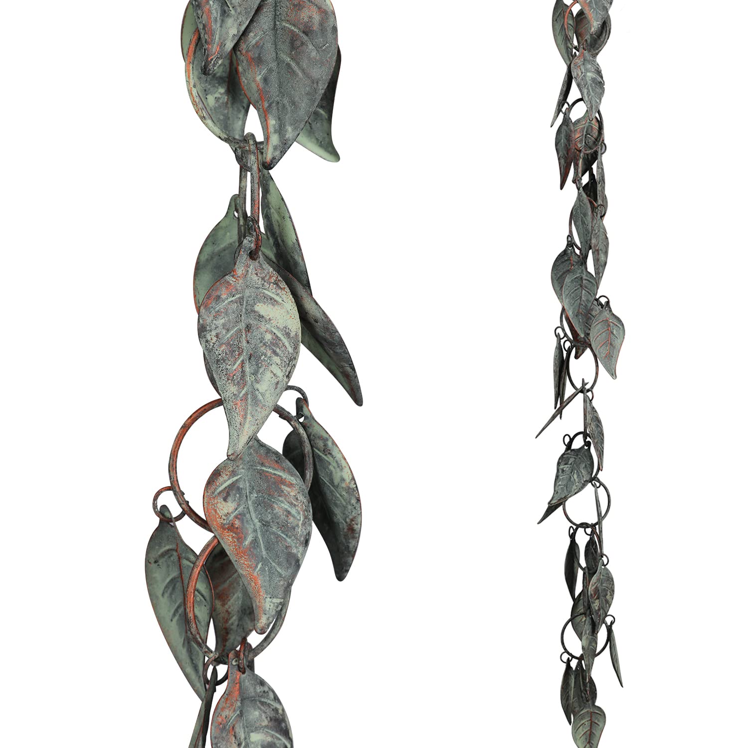 Aifeorzo 8.5 FT Rain Chain, Rain Chains for Gutters, Metal Rain Chain ...