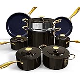 Amazon.com: Nuwave Lux LE 13-Pc Cookware Set with Elegant Gold Handle ...