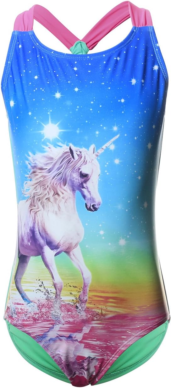 iDrawl Mädchen Badeanzüge mit Einhorn Druck: Amazon.de: Elektronik