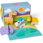 Amazon.com: Melissa & Doug Blockables™ Town Snap and Play, Mix and ...