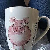 Arthur Wood Back To Front Mug-Pig: Amazon.co.uk: Kitchen & Home