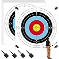 Amazon.com : RUENXG Archery Target Paper 15-Pack 16x16 Inch 10-Ring ...