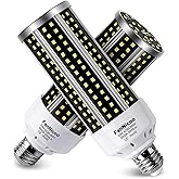 LED Corn Light Bulb 500W Equivalent 5000 Lumen 6500k 50W Large Area Cool Daylight White E26/E27 ...