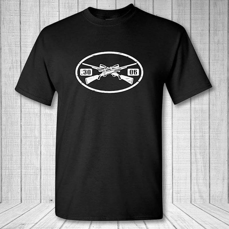 Amazon.com: Hunting Rifle .30-06 Caliber Oval Shirt: Handmade