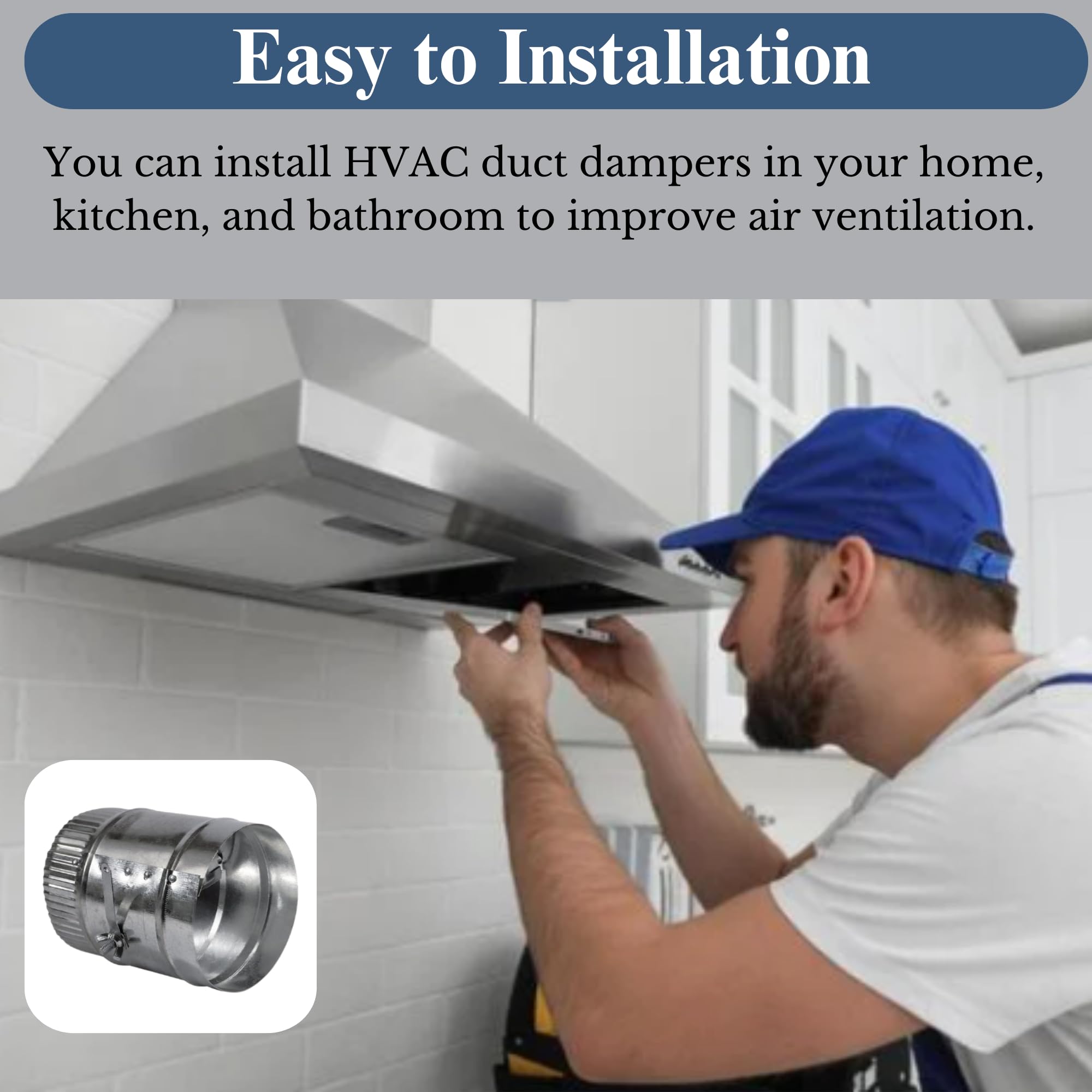 Mua 8-in HVAC Duct Manual Volume Damper with Sleeve - Galvanized Sheet ...