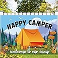 Amazon.com: LOONELO Happy Camper Backdrop Banner with 70.8"X43.3 ...