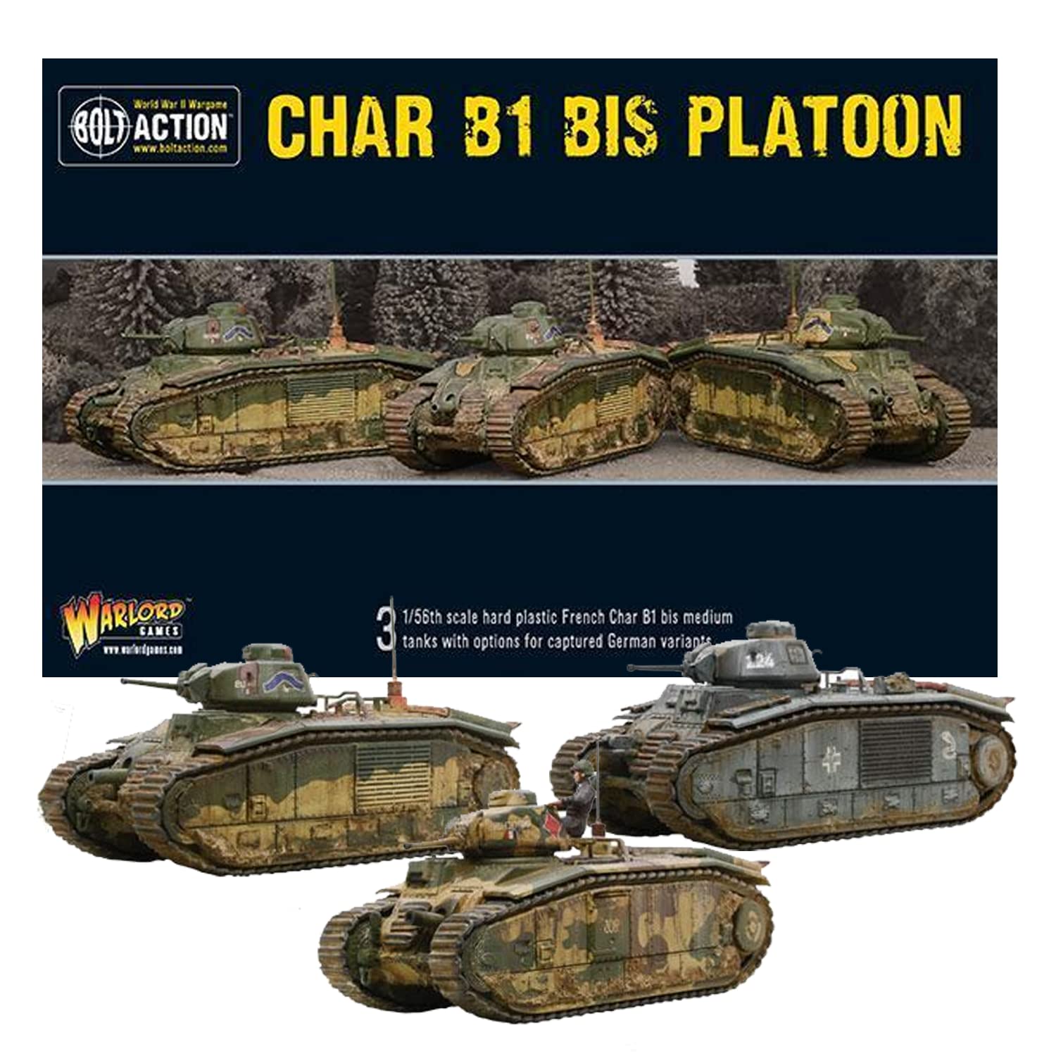 Mua Wargames Delivered - Bolt Action Char B1 Bis Platoon, 28mm ...