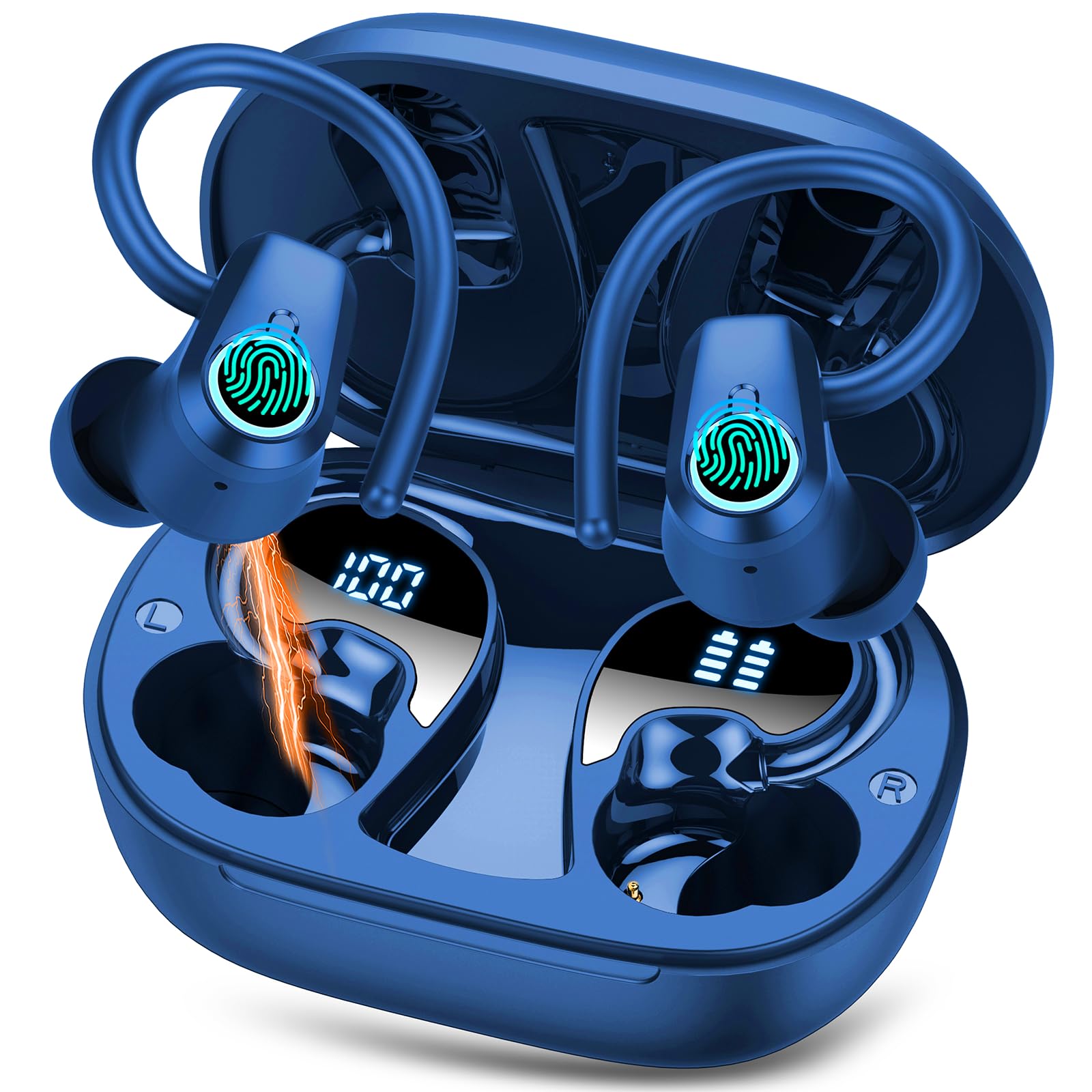 Wireless Earbuds, Sport Headphones Bluetooth 5.3, Ear Buds Wireless ...