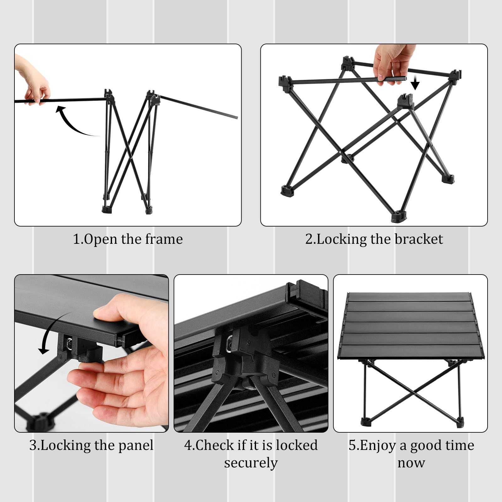 Mua Tatuo 2 Pcs Small Camping Table Folding Beach Side Tables Outdoor ...