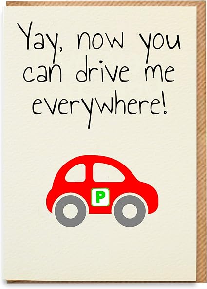 Funny Passed Driving Test Card: Amazon.co.uk: Office Products